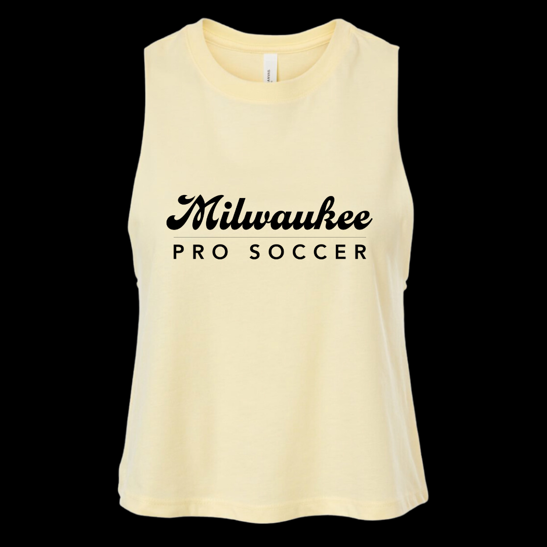 Women's- Cropped Racerback Tank, MKE Pro